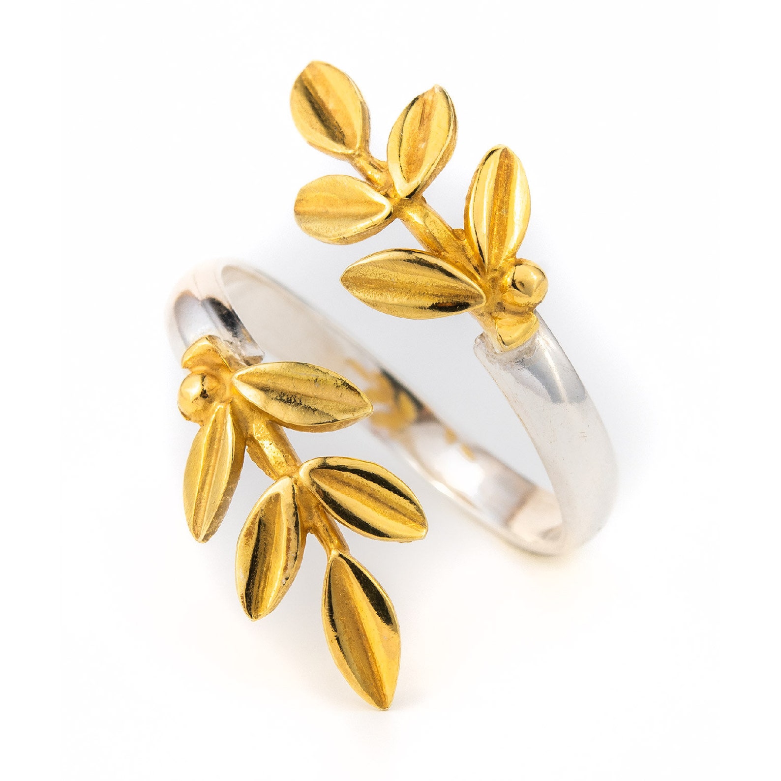 Olive Leaf Ring in Sterling Silver Leaf Ring Olive Branch | Etsy