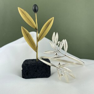 Natural Olive Leaf Bracelet, Ancient Greek Olive Branch Bracelet, Greek ...