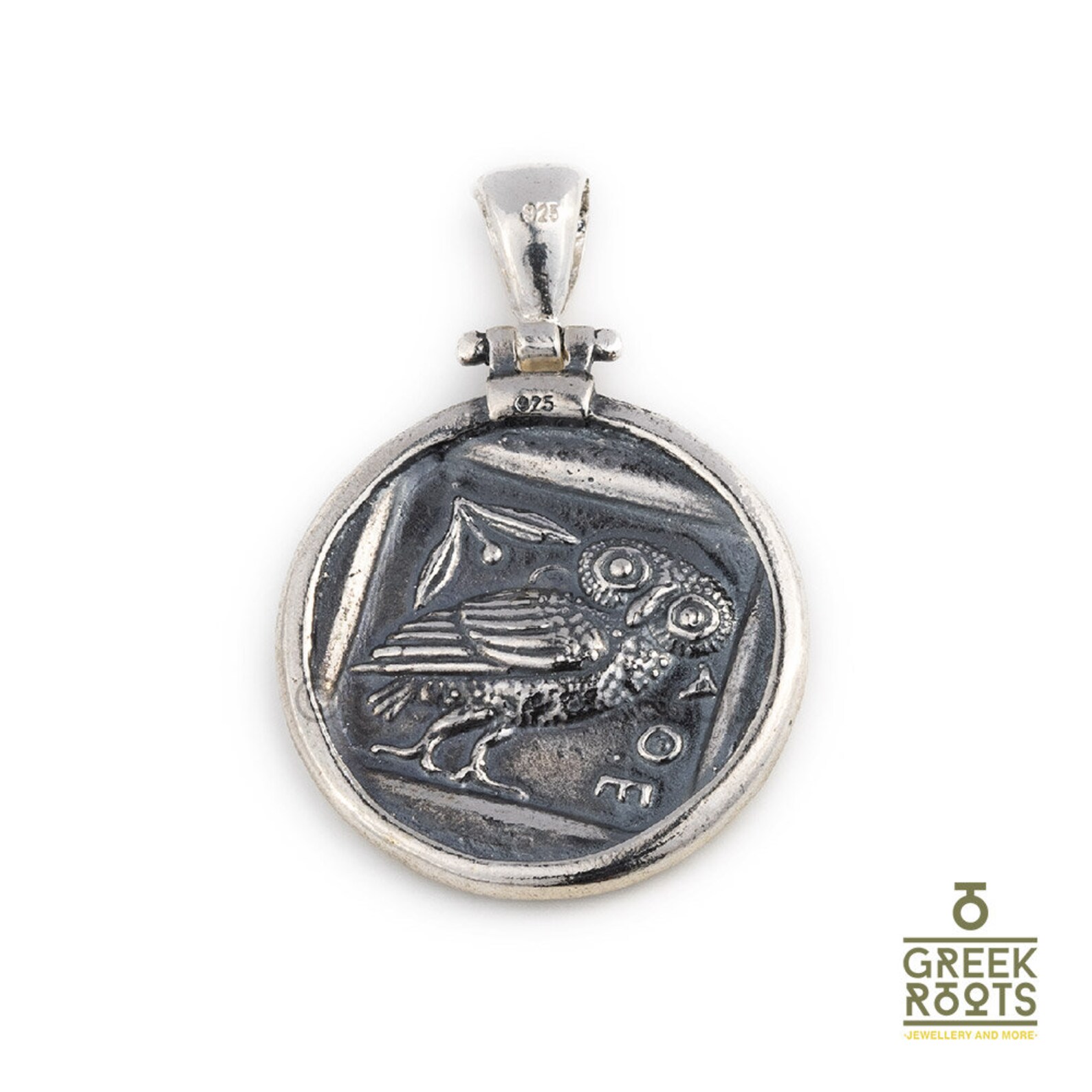 Greek Goddess Pendant Athena Coin Pendant Athena Silver | Etsy