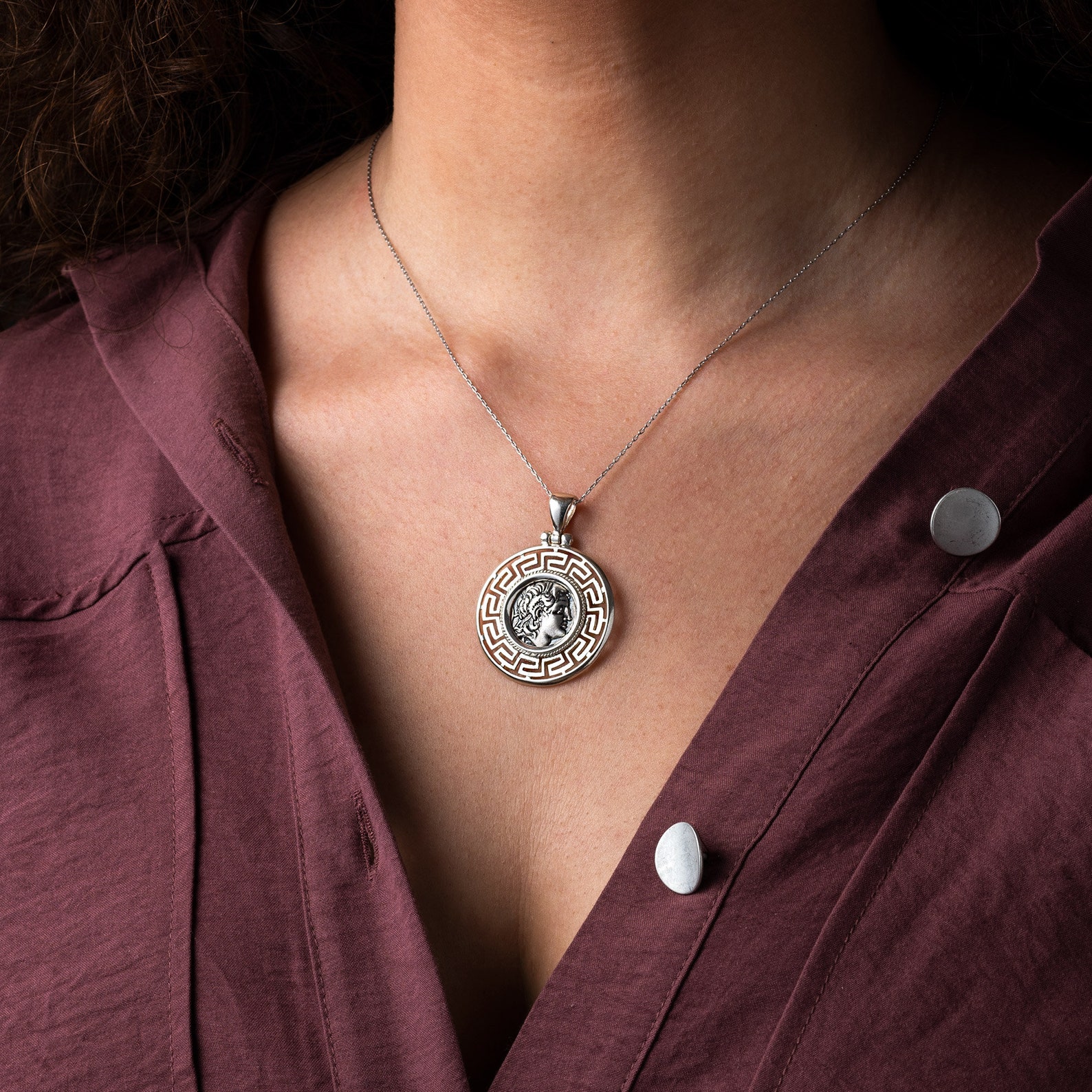 Alexander the Great Silver Pendant Alexander Pendant Ancient - Etsy