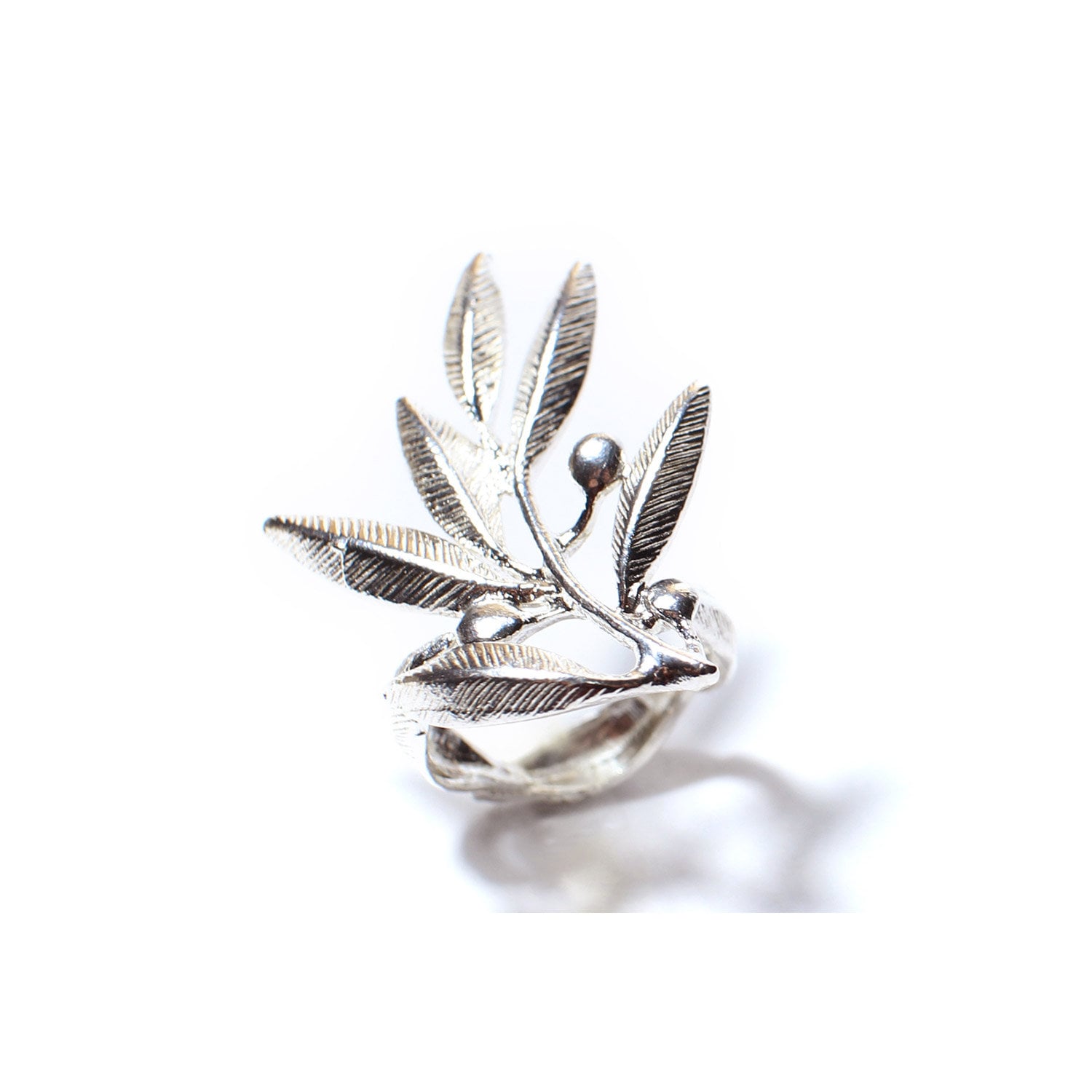 Silver Olive Leaves Ring Leaf Ring Olive Leaves Ring Ancient | Etsy