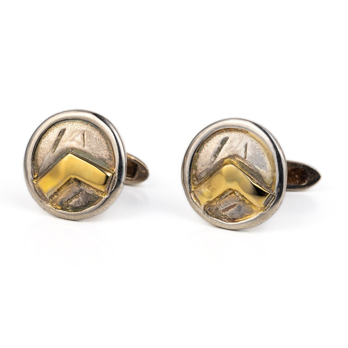 Spartan Shield Gold Cufflinks – Ancient Greek Jewelry, Spartan Warrior ...