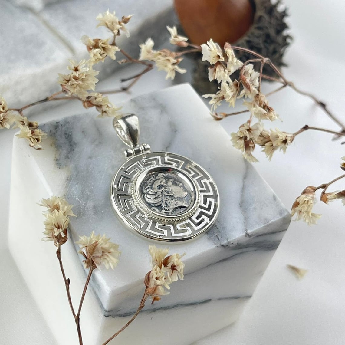 Alexander the Great Silver Pendant Alexander Pendant Ancient - Etsy