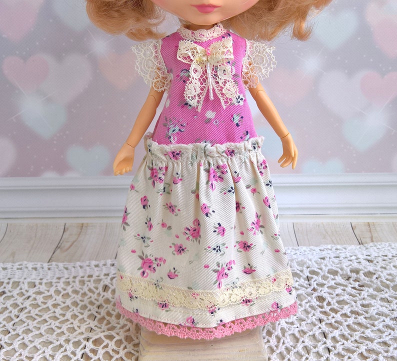 Vintage Style Dress for Blythe Doll Handmade Fashionable - Etsy