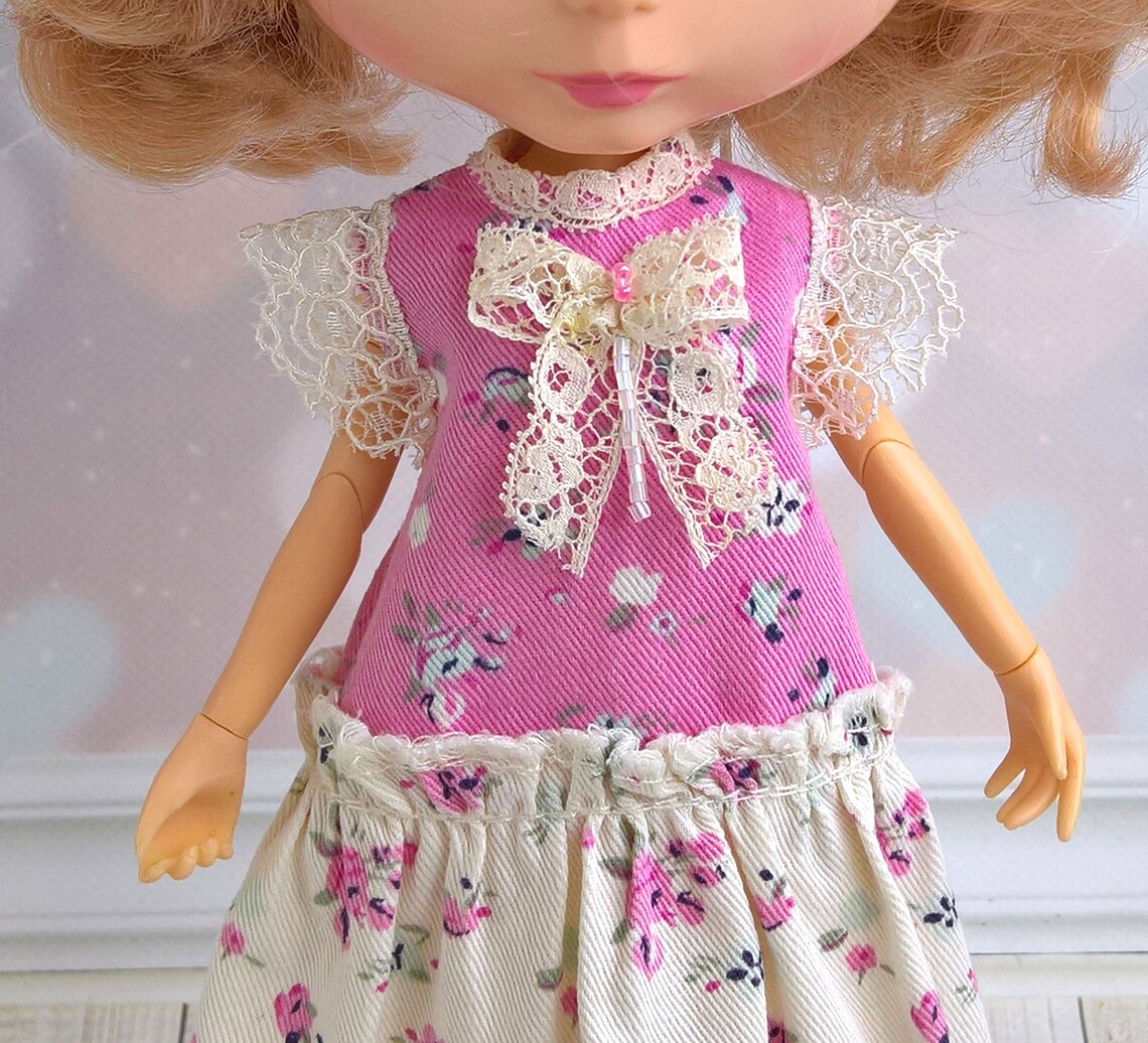 Vintage style dress for Blythe Doll handmade Fashionable | Etsy