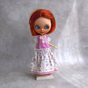Vintage Style Dress for Blythe Doll , Handmade, Fashionable Blythe ...