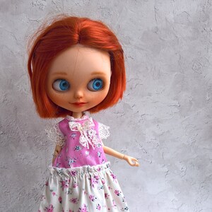 Vintage Style Dress for Blythe Doll , Handmade, Fashionable Blythe ...