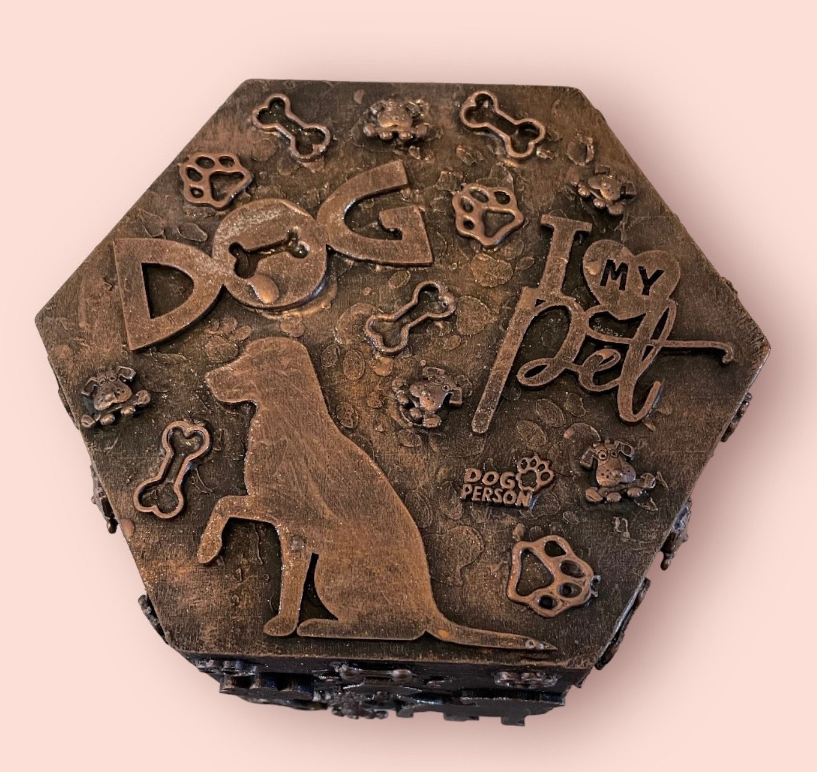 Decorated Dog Themed Box, Dog Themed Gift Box, Dog Gift Box, Dog ...