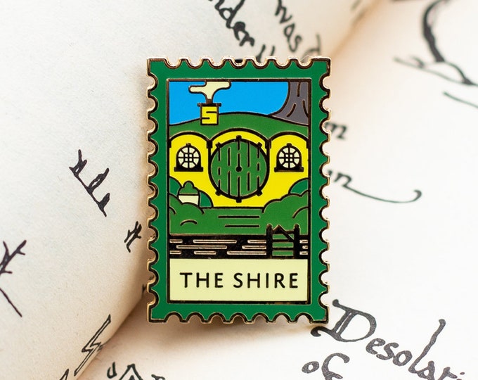 The Shire Stamp Enamel Pin - Bag End - Stamp Pin - Fantasy Pin ...
