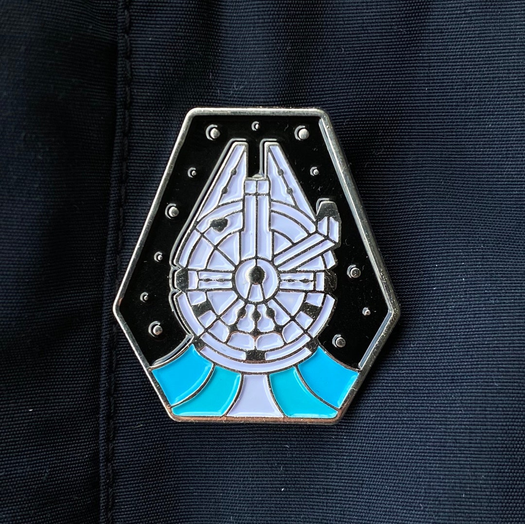 The Falcon Soft Enamel Pin - Galaxy Pin - Space Pin - Sci Fi Pin ...