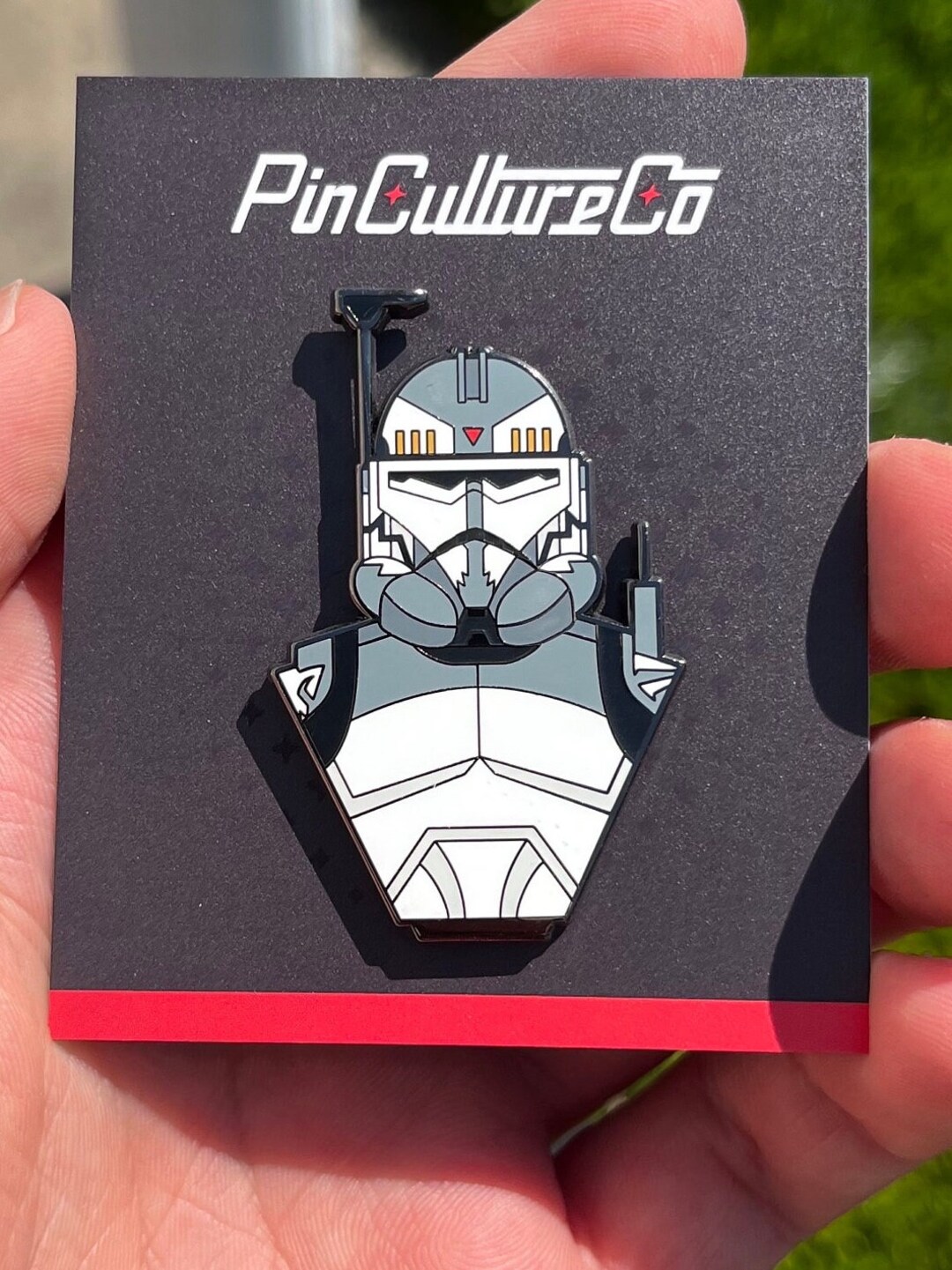 Wolffe Bust Enamel Pin - Galaxy Pin - Space Pin - Sci Fi Pin - Fantasy ...