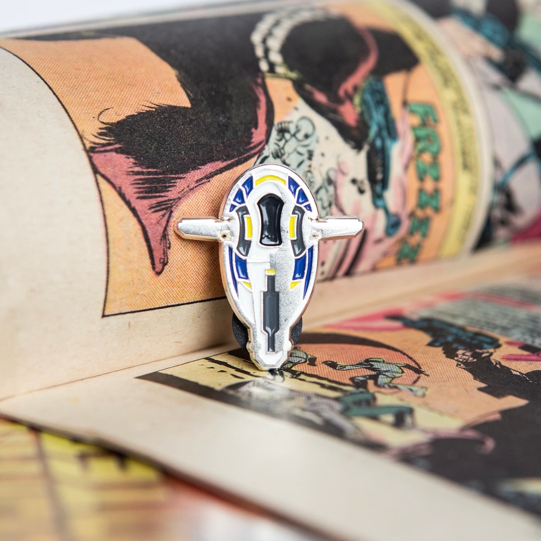 Bounty Hunters Ship Soft Enamel Pin - Galaxy Pin - Space Pin - Sci Fi ...