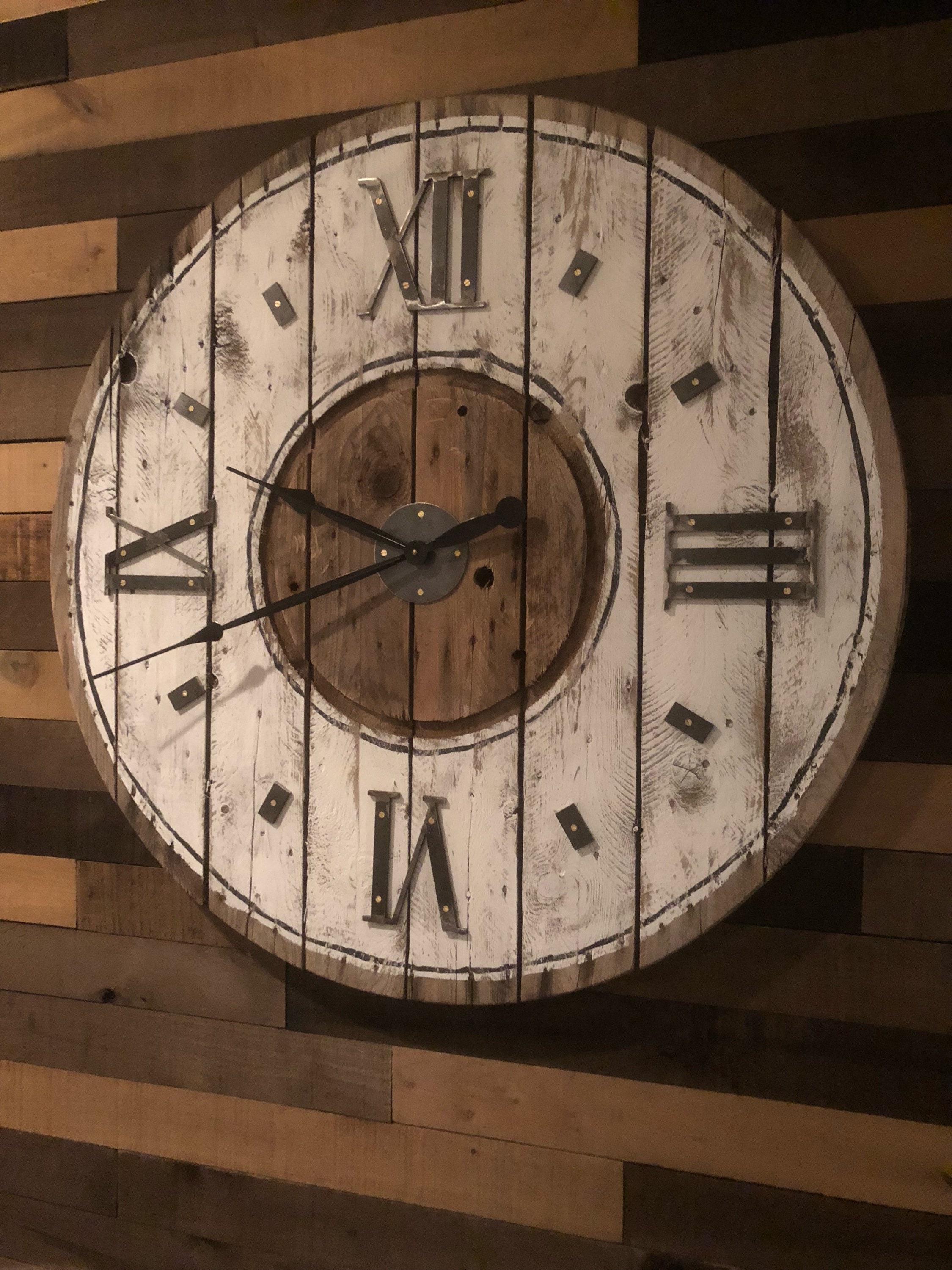 Metal Roman Numerals, Clock, Spool Clock, Industrial Numbers - Etsy