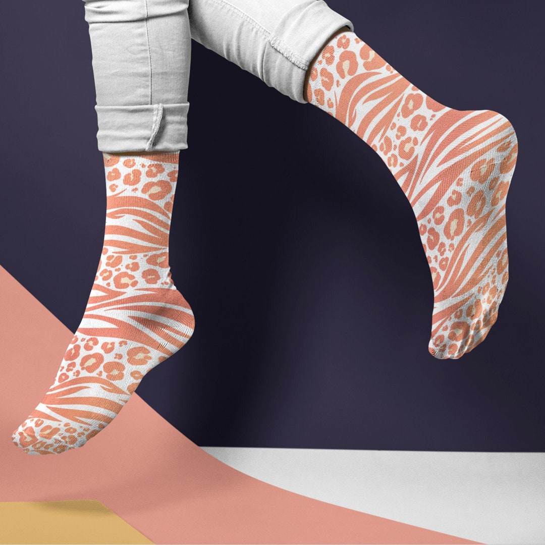 Calcetines con estampado animal / Talla para hombre 9 y más ...