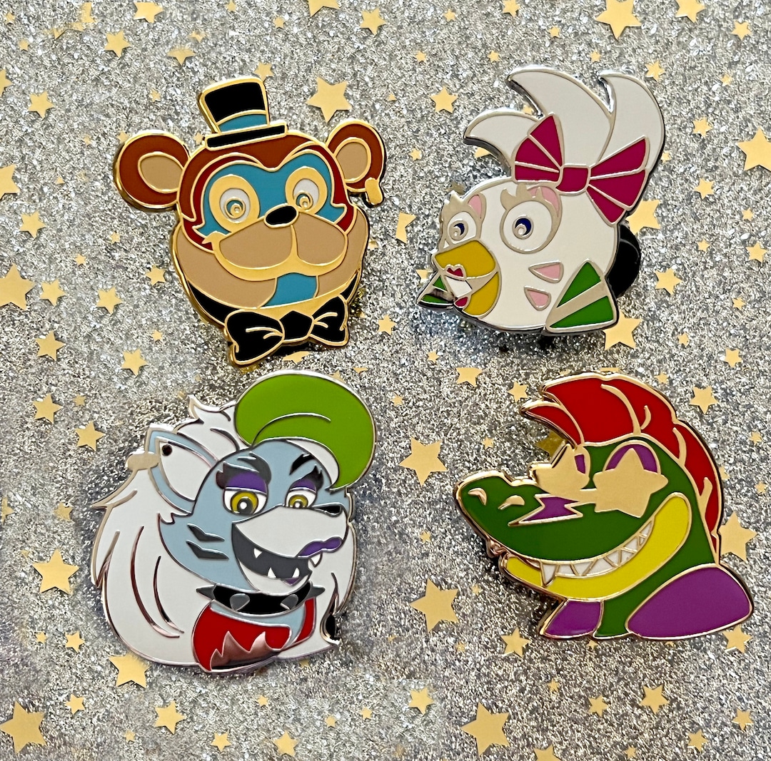 FNAF Security Breach Enamel Pins + Free Sticker - Etsy
