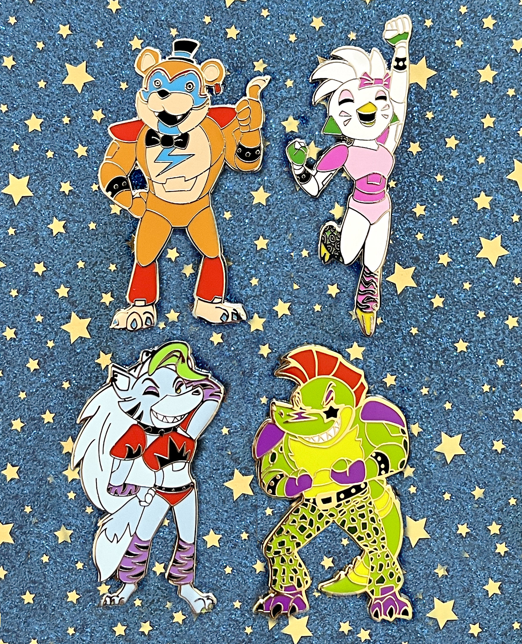 FNAF Security Breach Ver. 2 Enamel Pins Free Sticker - Etsy UK