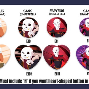 Undertale Aus Button and Magnet Set (series 5) - Etsy
