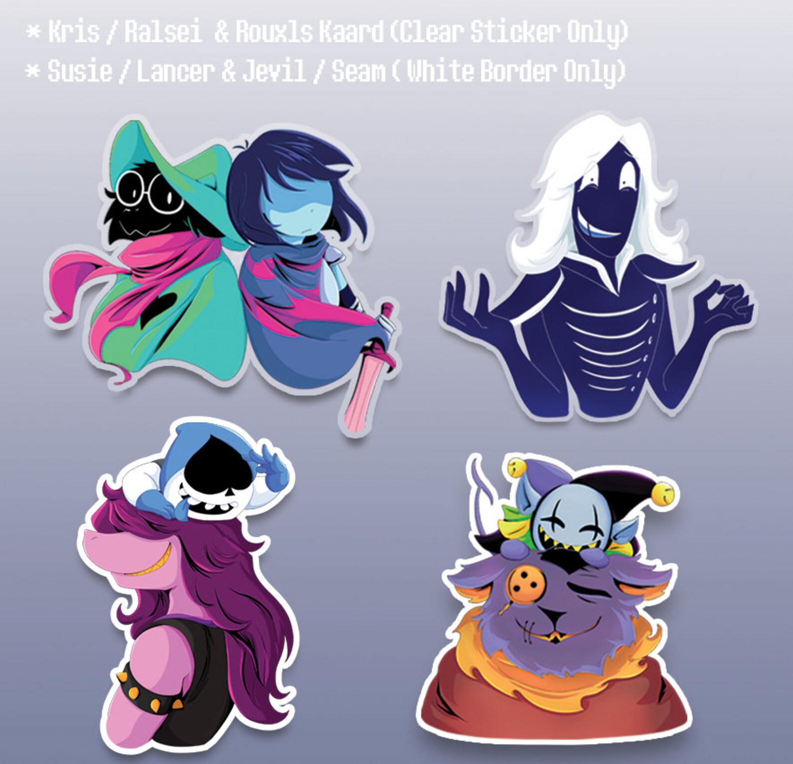 Deltarune Sticker Set - Etsy UK