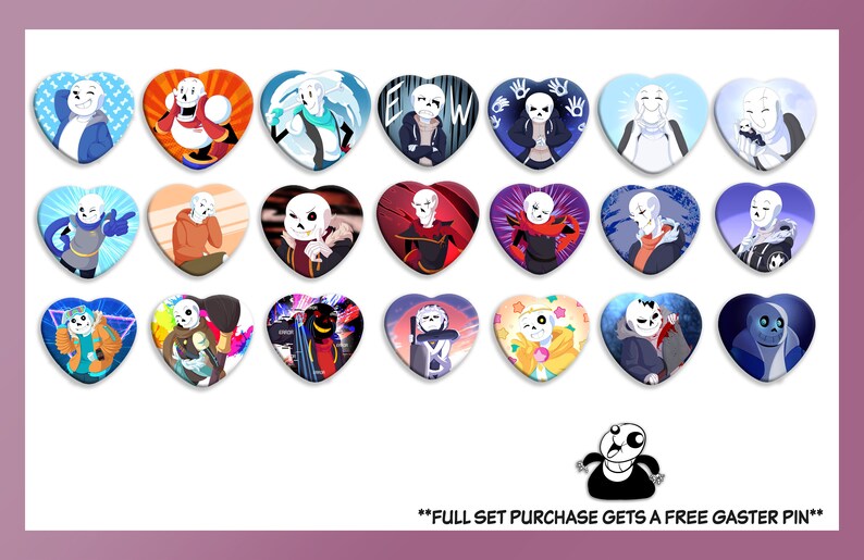 Undertale Aus Button and Magnet Set series 5 - Etsy