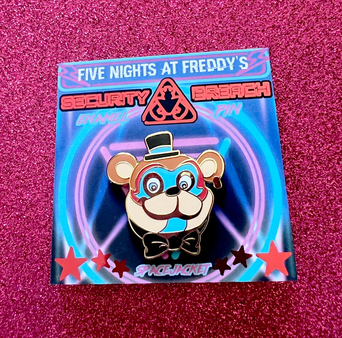 FNAF Security Breach Enamel Pins Free Sticker - Etsy