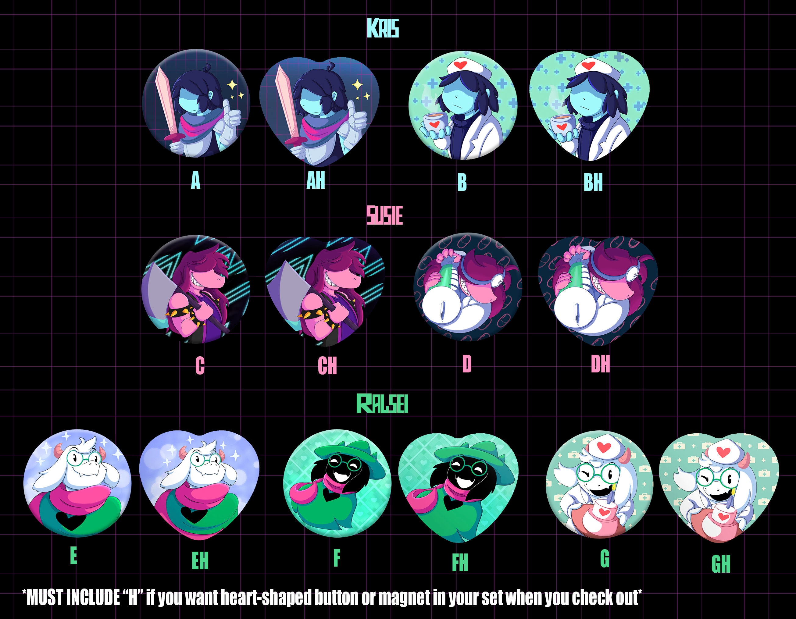 Deltarune Ch 2 Holographic Buttons and Magnets - Etsy Australia