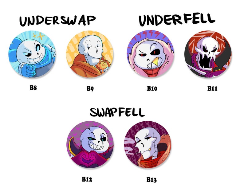 Undertale Aus 1.25 Button Set series 1 2 & 3 - Etsy