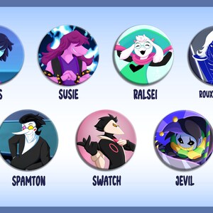 Deltarune Holographic Button/magnet Series 2 - Etsy