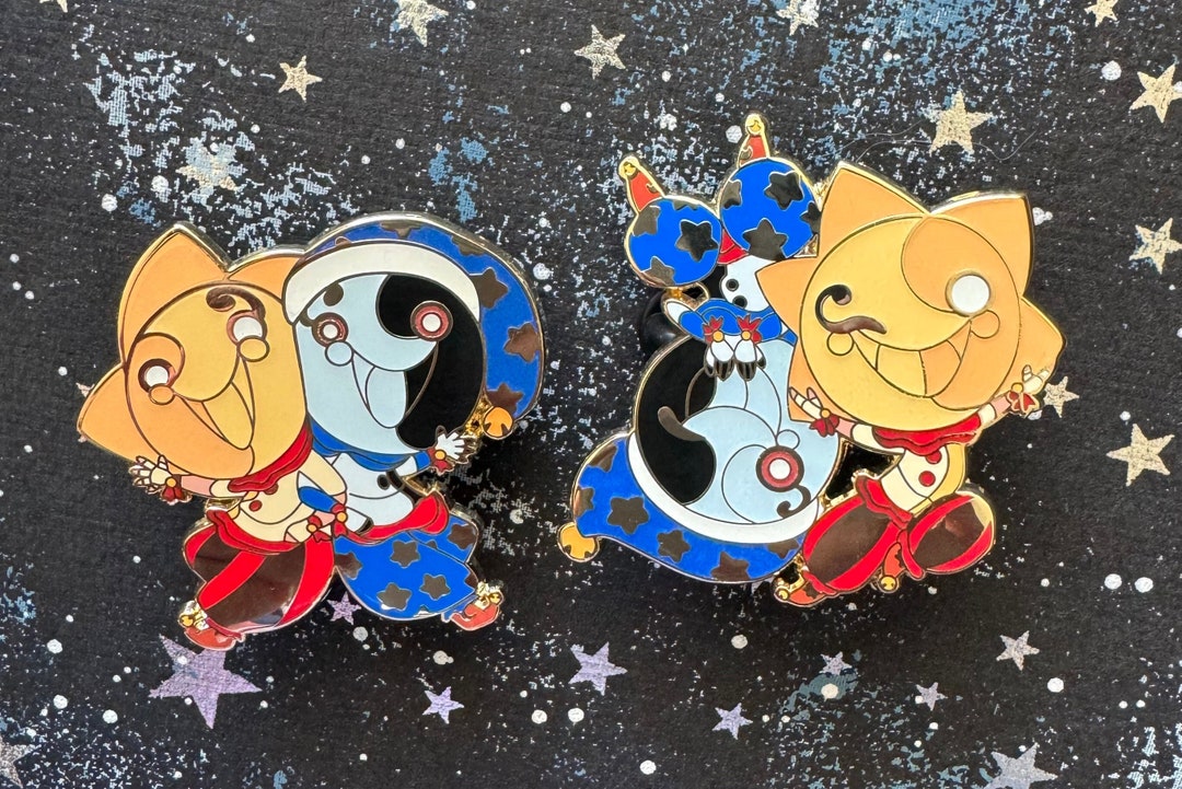 Smol and Mini Duo Glow-in-the-dark Enamel Pin - Etsy