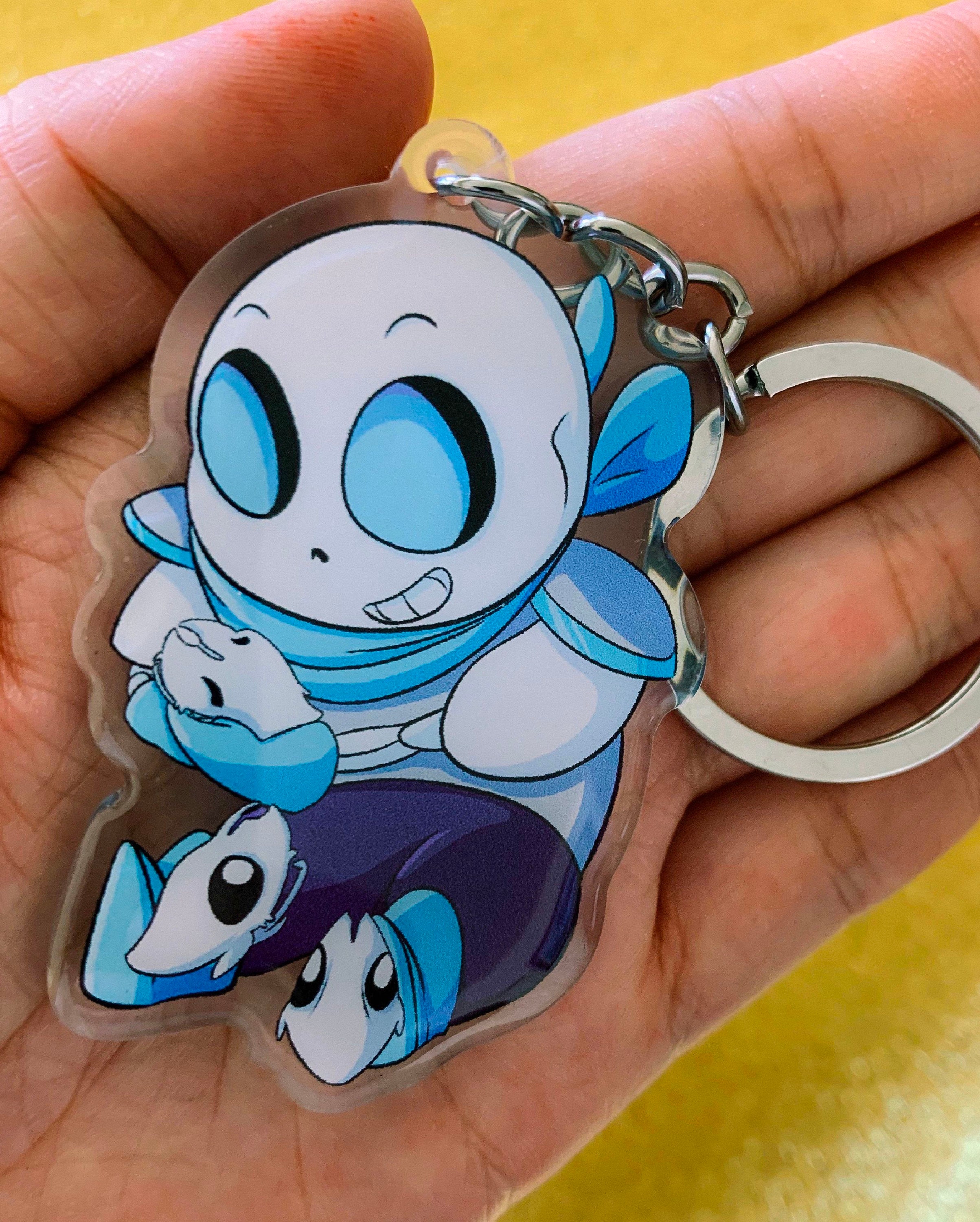 UnderTale AU Little Sans w/ Blaster Acrylic Charm | Etsy