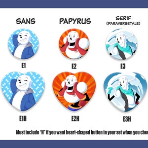 Undertale Aus Button and Magnet Set (series 5) - Etsy