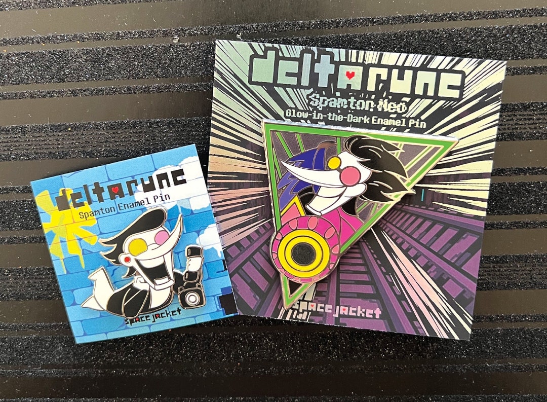Spamton/spamton Neo(glow-in-the-dark) Enamel Pin + Free Sticker - Etsy