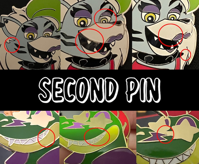 FNAF Security Breach Enamel Pins Free Sticker - Etsy