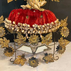 Antique French Globe De Mariee, Wedding Dome Interior, Display Stand ...