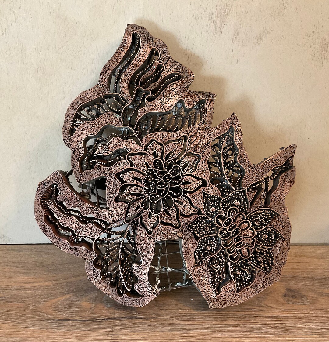 Antique French Indonesian Copper Batik Tjap Printing Blocks ,stamps ...