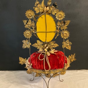 Antique French Globe De Mariee, Wedding Dome Interior, Display Stand ...