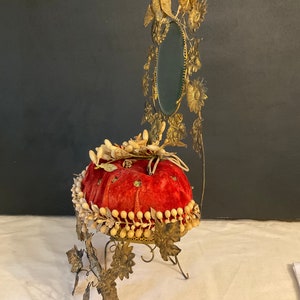 Antique French Globe De Mariee, Wedding Dome Interior, Display Stand ...