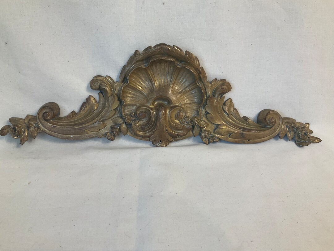 French Bronze Antique Pediment embellishment Furniture Trim - Etsy
