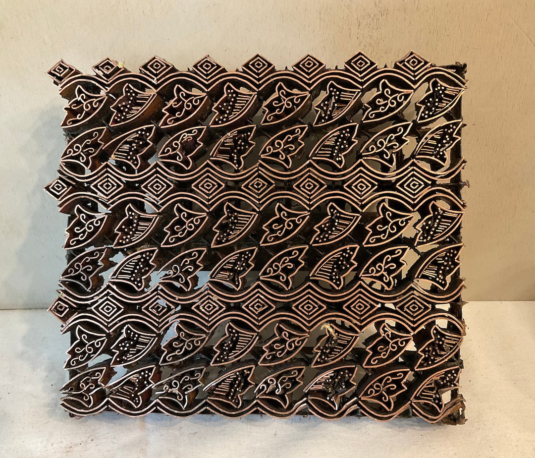 Antique French Indonesian Copper Batik Tjap Printing Blocks ,stamps ...