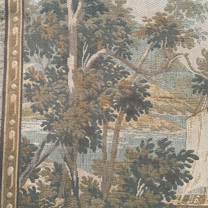 Vintage French Romantic Tapestry – Rococo Pastoral Scene With Ships ...