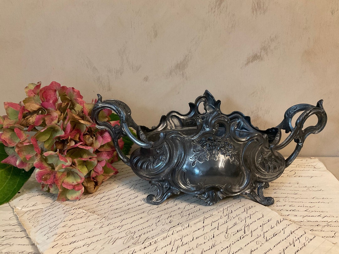 Antique French Rococo Jardiniere Planter Centerpiece Napoleon Lll ...