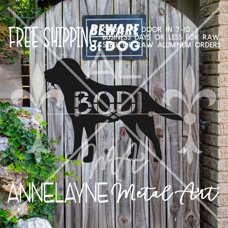 Labrador With Name 230083 Metal Cutout Plasma Cut Metal - Etsy