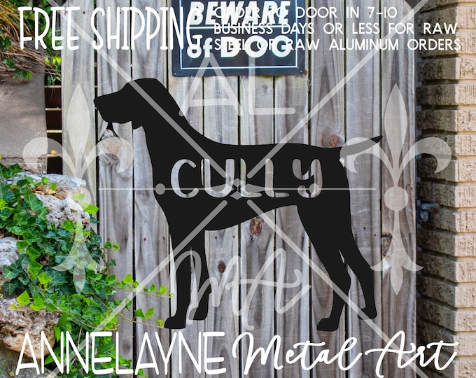 German Shorthaired Pointer W/ Name 230098 Metal Cutout, Plasma Cut ...
