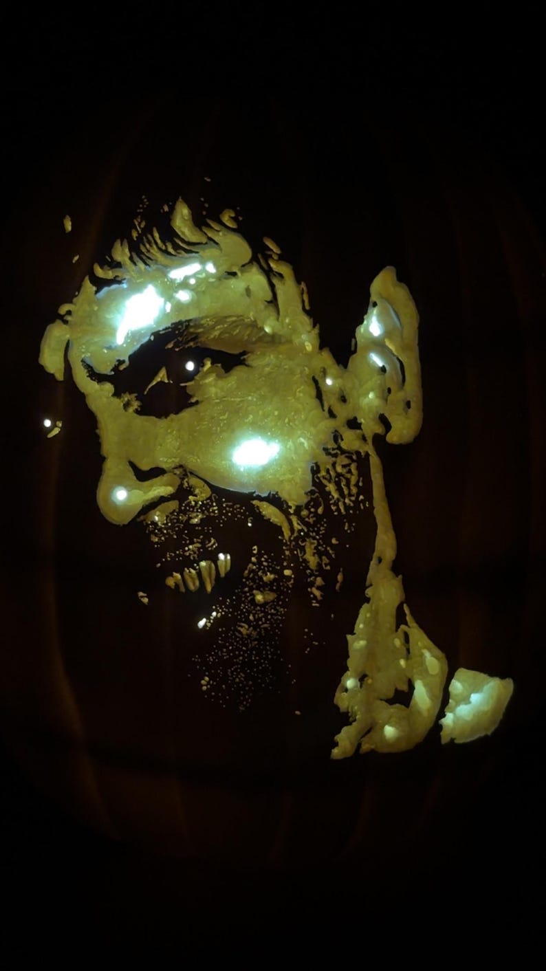 Remmick From the Movie Sinners - Foam Pumpkin Carving - One of a Kind ...