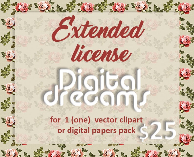 Extended Production License for Clipart, Vector Graphics, Digital ...