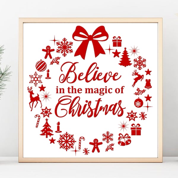 Believe in the Magic of Christmas Svg - Etsy