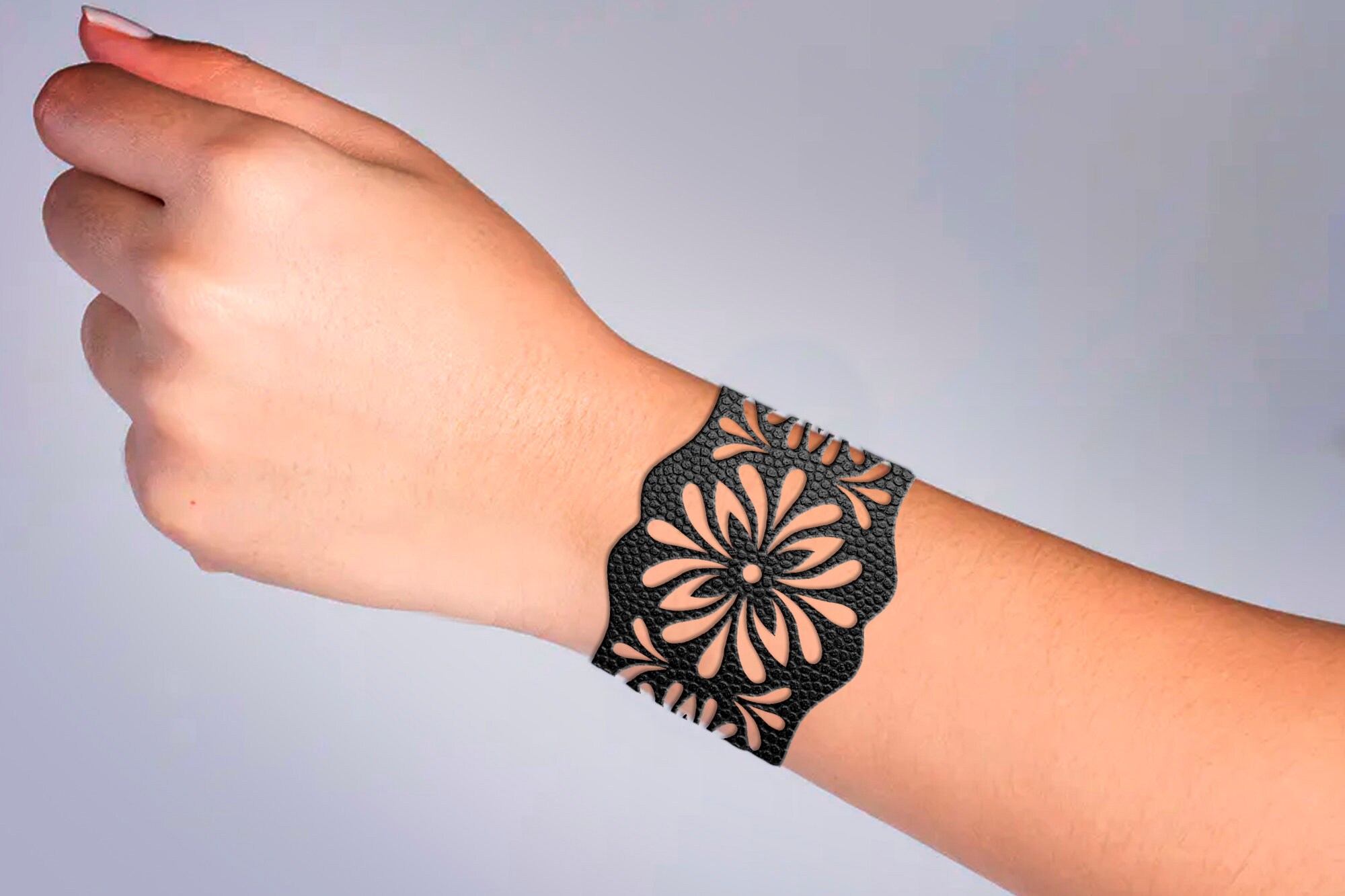 Leather Cuff Bracelet Svg Jewelry Template Cut Files Earring - Etsy