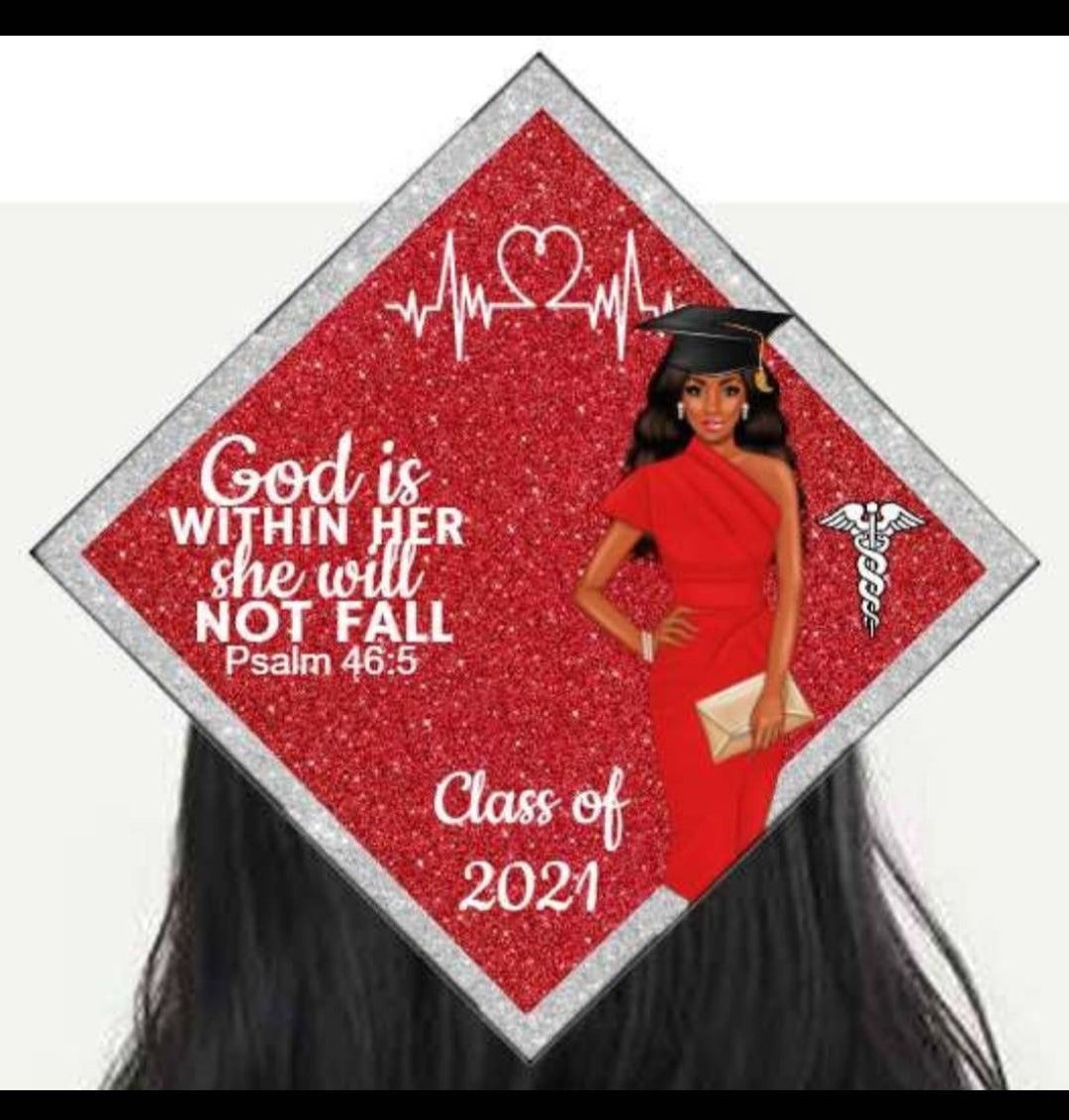 Graduation Cap Topper/psalm 46:5 - Etsy