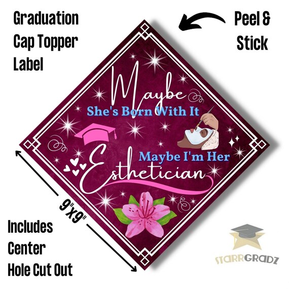 Graduation Cap Topper/ Esthetician/ Beauty/ Skin Care - Etsy