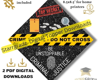 Custom "crime Scene" Graduation Cap Topper, Criminal Justice Graduation ...