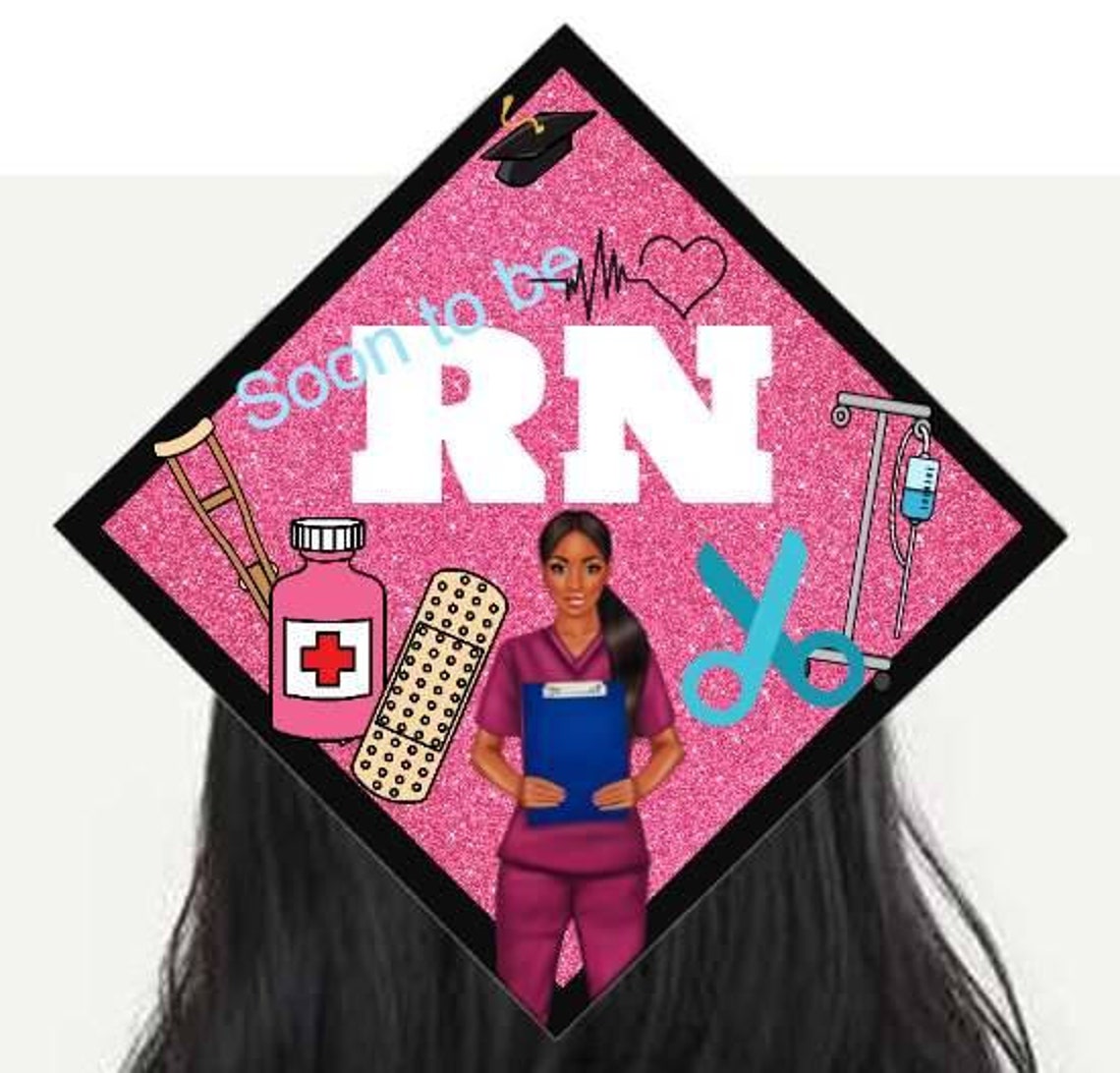 Graduation Cap Topper/registered Nurse/rn - Etsy